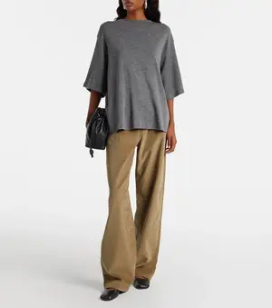 RÓHE High-waisted Wide-leg Casual Pants