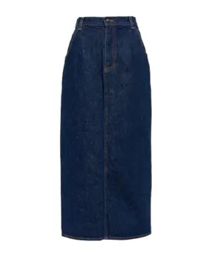 Magda Butrym Denim Midi Skirt - Black