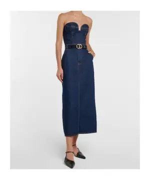 Magda Butrym Denim Midi Skirt