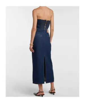 Magda Butrym Denim Midi Skirt