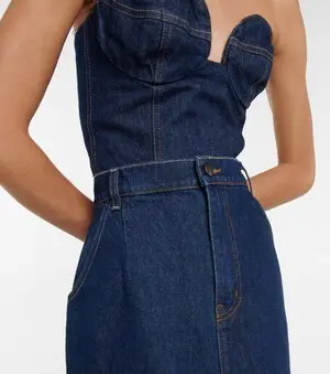 Magda Butrym Denim Midi Skirt