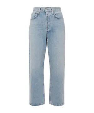 AGOLDE Mid-rise Straight-leg Denim Trousers - Blue