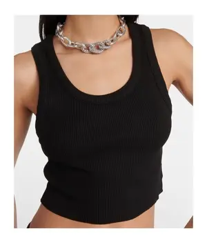 AGOLDE Ribbed Knit Cropped Vest