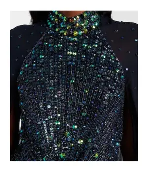 Jenny Packham Thea Sequined Cape Gown
