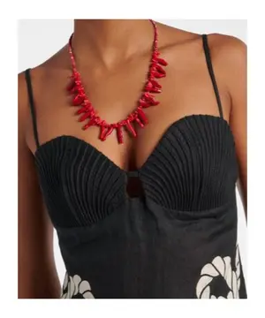 Johanna Ortiz Printed Linen Maxi Dress