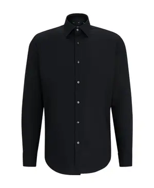 Hugo Boss Classic-collar Poplin Shirt