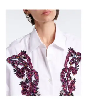 Dries Van Noten Embellished Cotton Shirt