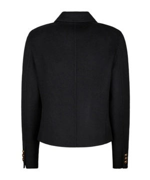 Max Mara Long-sleeve Casual Jacket With Button Details - Black