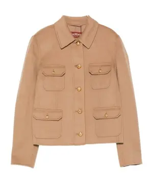 Max Mara Long-sleeve Casual Jacket - Brown