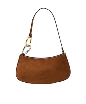 Staud Ollie Suede Shoulder Bag - Brown