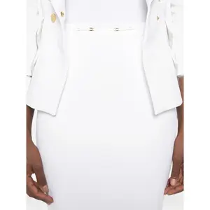Elisabetta Franchi Logo-plaque Pencil Midi Skirt