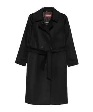 Max Mara Long-sleeved Coat - Black