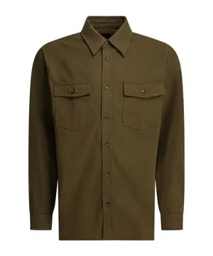 A.p.c. Long-sleeved Buttoned Overshirt