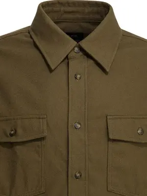 A.p.c. Long-sleeved Buttoned Overshirt