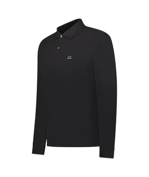 C.P. COMPANY Logo-embroidered Polo Shirt