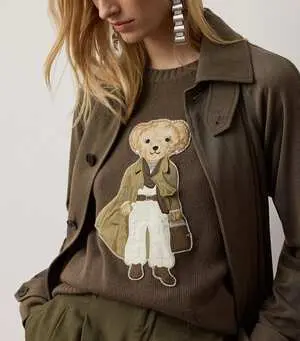 Ralph Lauren Cashmere Polo Bear Sweater