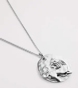 Monica Vinader Sterling Leo Zodiac Pendant Necklace - Silver