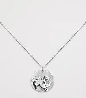 Monica Vinader Sterling Leo Zodiac Pendant Necklace - Silver