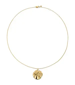 Monica Vinader Vermeil Zodiac Virgo Pendant Necklace - Gold