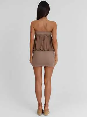 OUTCAST Teegan Mini Dress Taupe