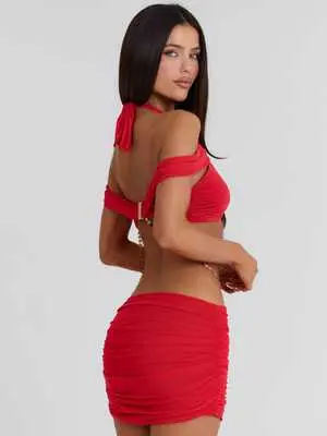 OUTCAST Jessika Mini Dress - Red