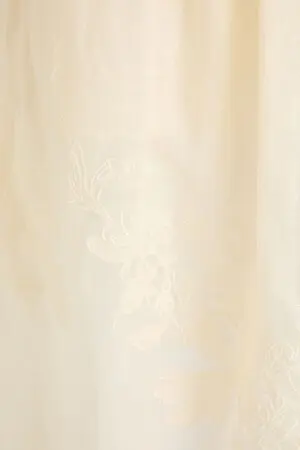 Zimmermann Belted Embroidered Linen Midi Skirt