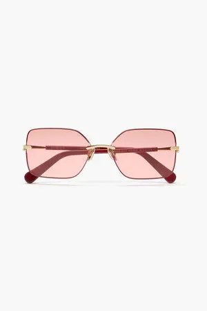 Zimmermann Squareframe Acetate Sunglasses - Claret
