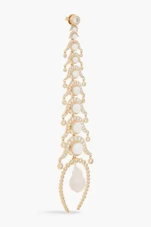 Zimmermann Tone, Freshwater Pearl And Crystal Earrings