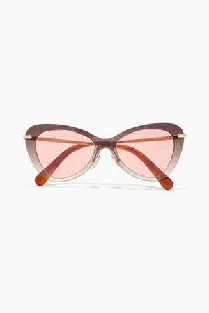 Zimmermann Cateye Tone And Acetate Sunglasses - Gold