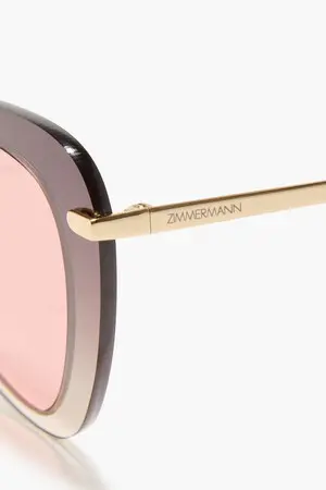 Zimmermann Cateye Tone And Acetate Sunglasses