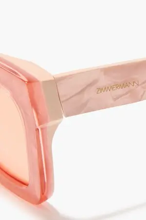 Zimmermann Cateye Marbled Acetate Sunglasses