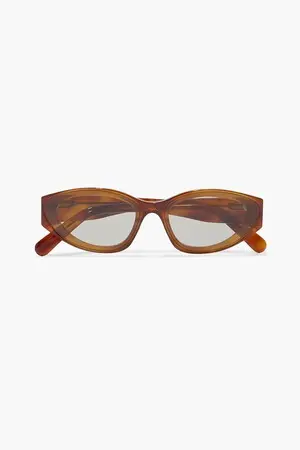 Zimmermann Ovalframe Acetate Sunglasses - Light Brown