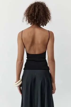 ST. AGNI Backless Circle Hem Dress