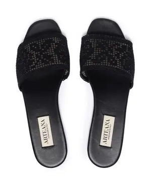 ARTEANA Clio Flat Slide - Black