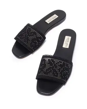 ARTEANA Clio Flat Slide - Black