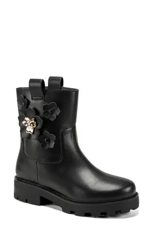 Karl Lagerfeld Paris Medina Lug Sole Bootie - Black/black