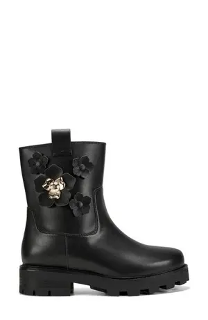 Karl Lagerfeld Paris Medina Lug Sole Bootie - Black/black