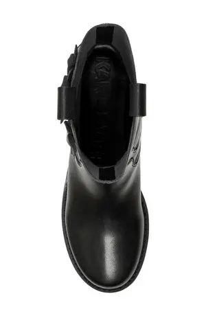 Karl Lagerfeld Paris Medina Lug Sole Bootie - Black/black