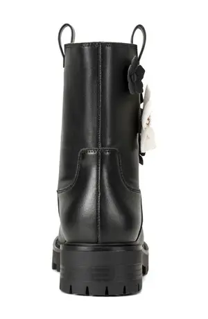 Karl Lagerfeld Paris Medina Floral Appliqué Lug Sole Booties