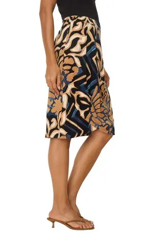 NIC+ZOE Deco Blooms Knit Skirt