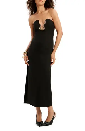 Bardot Paltrow Strapless Midi Dress