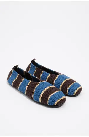 Bimba Y Lola Crochet Raffia Ballerina