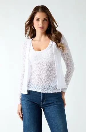 Guess Matilde Lace Tank Top - G011-open