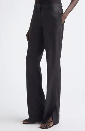 HEIRLOME Petula Split Hem Silk Trousers
