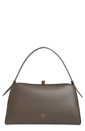 Khaite Cate Leather Top Handle Bag - Elephant