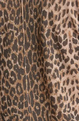 RE/DONE Isabelle Cardigan With Animal Print