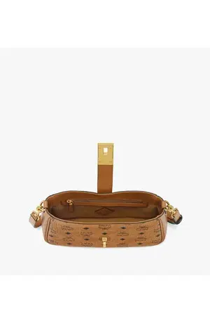 Mcm Small Tracy Shoulder Bag In Visetos Monogram Canvas
