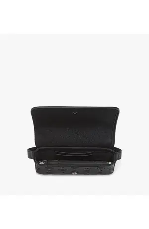 Mcm Aren Crossbody Wallet In Embossed Monogram Leather
