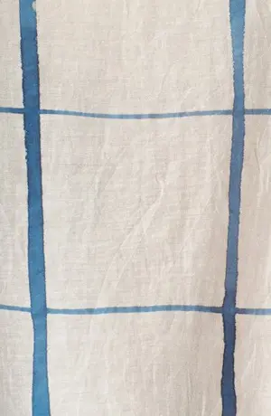 Eileen Fisher Check Organic Cotton & Silk Top