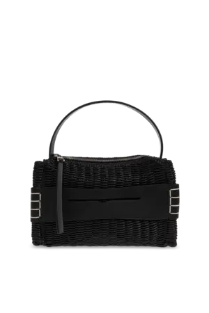 JW Anderson Woven Leather Bag - Black